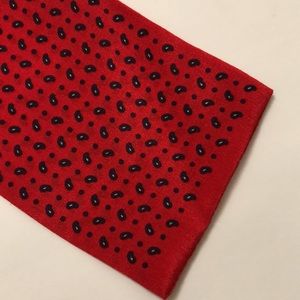 Vicky Davis | Accessories | Vicky Davis Silk Tie Red Black Paisley Made ...